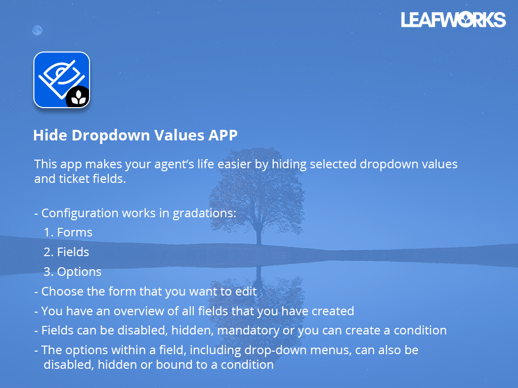 Hide Dropdown Values App By Leafworks App Integration With Zendesk Support